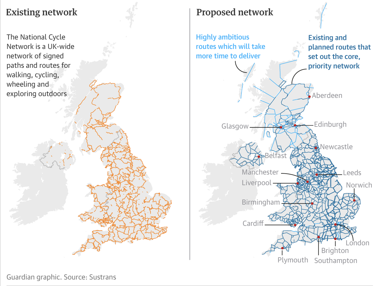 Cycling Charity Sustrans Launches Plan to Enhance UK's Cycle and ...